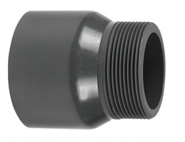 VDL PVC Draadeind 40 mm x 1 1/4 buitendraad 16 PN Teruplast