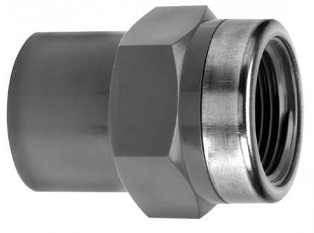 VDL PVC Schroefbus 16/25 mm x 1/2binnendraad 16 PN - Type B Teruplast