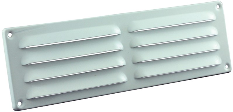 Nedco Aluminium schoepenrooster 300 x 90 mm Wit Kleine Schoepen Teruplast