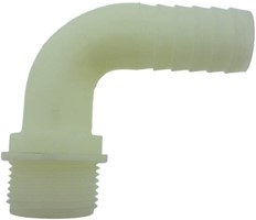 Slangkoppeling Buitendraad Haaks 3/4'' x 20 MM Teruplast