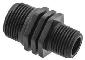 PP verloopnippel buitendraad - 3/4'' x 1/2'' Teruplast