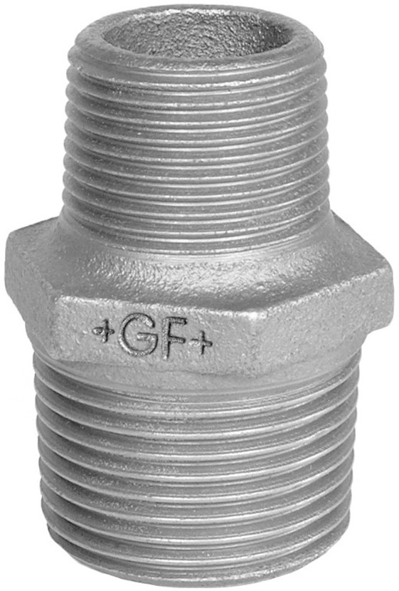 GF Type 245 verloopnippel buitendraad - 1 1/2 x 1 Teruplast